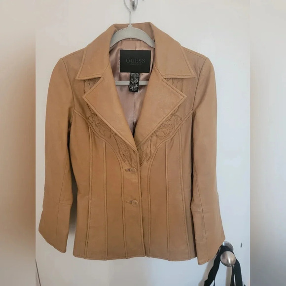 Guess | Jackets & Coats | Guess Leather Jacket Womens Xs Country ...
